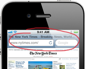 Removing the iphone navigation bar with jquery