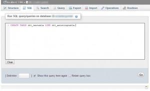 Duplicating a MySQL table